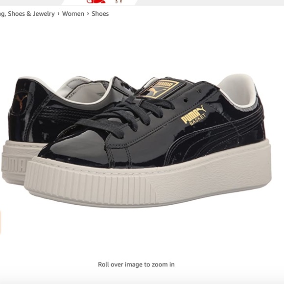 Puma | Shoes | Puma Navy Patent Platform Sneakers | Poshmark